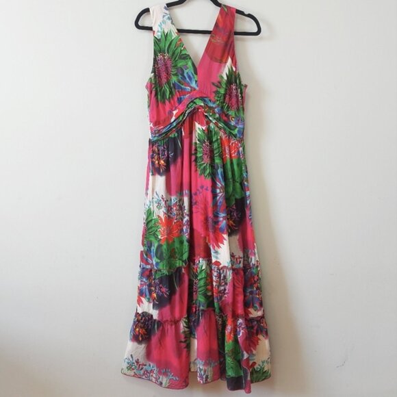Funky People | Dresses | Funky People Maxi Dress Xl Floral Boho Beach ...